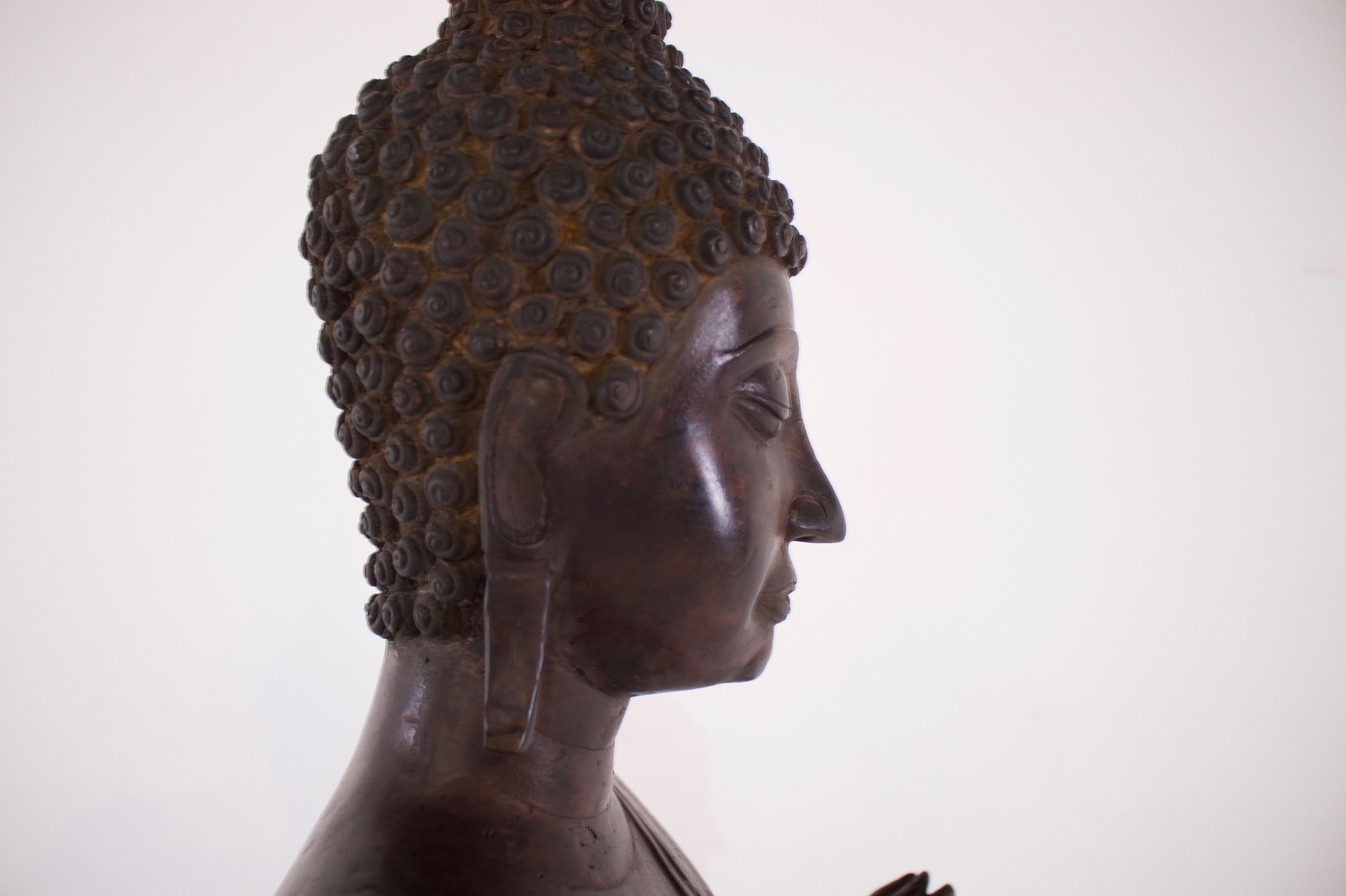 Walking Buddha' Sukhothai in bronze - Meubles Vintage